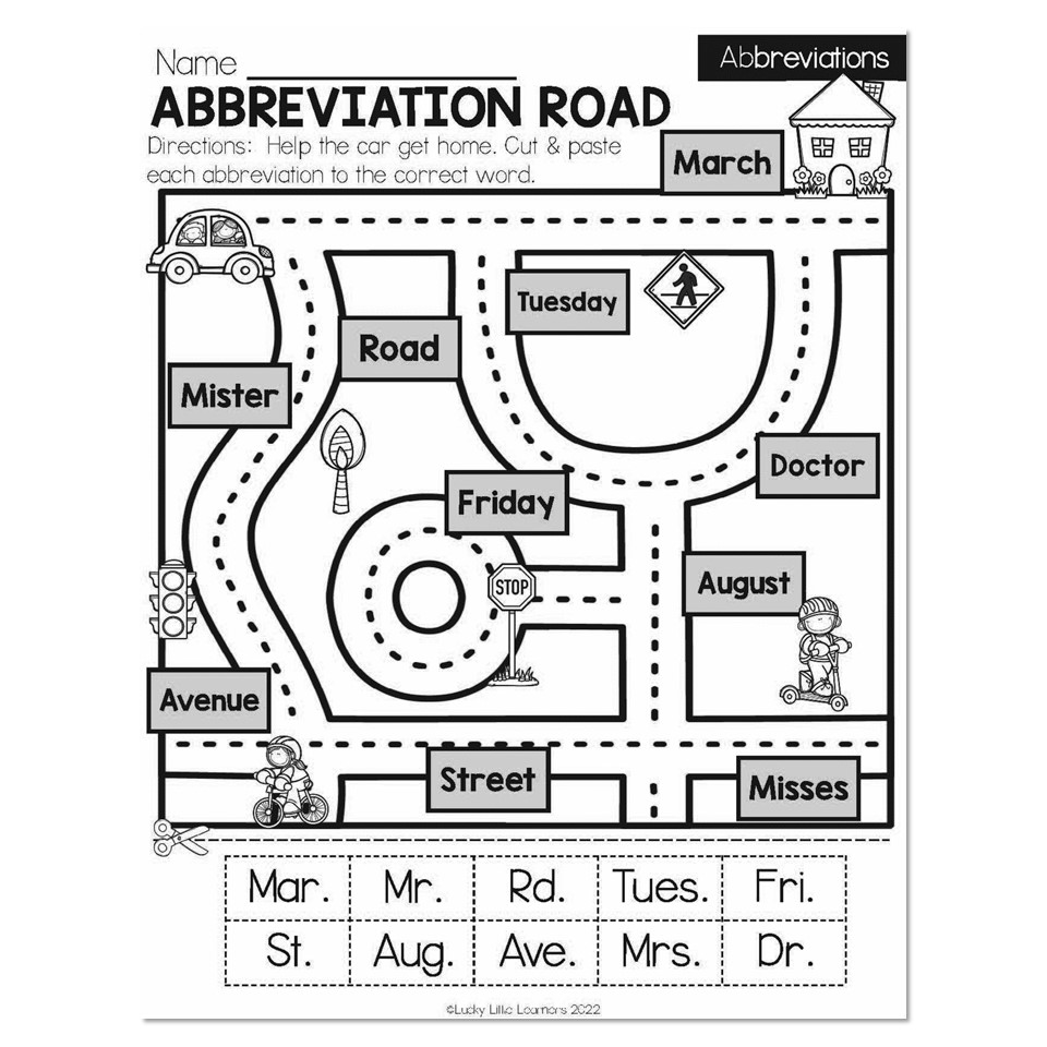 How to Teach Abbreviations - Lucky Little Learners