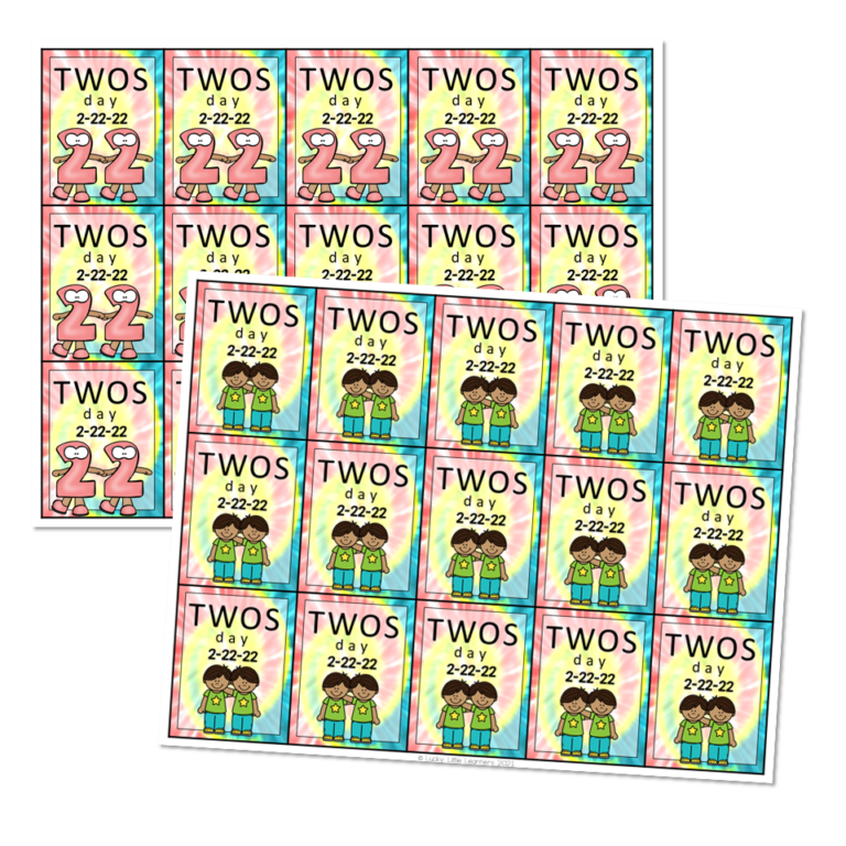 Two's Day (2/22/22) Ideas & Activities - Lucky Little Learners