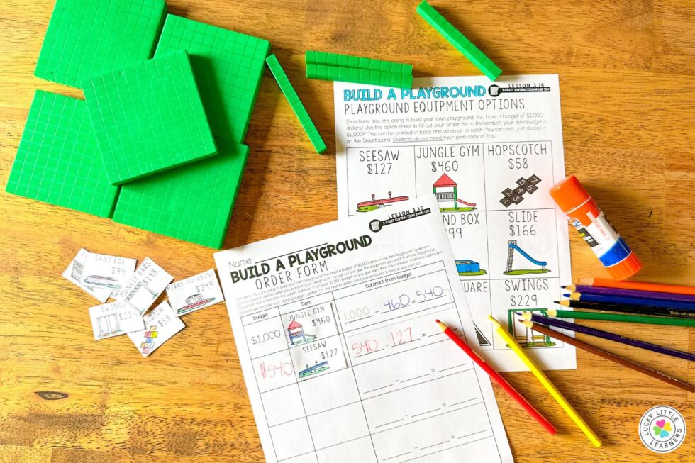 Subtraction with Regrouping Strategies - Lucky Little Learners