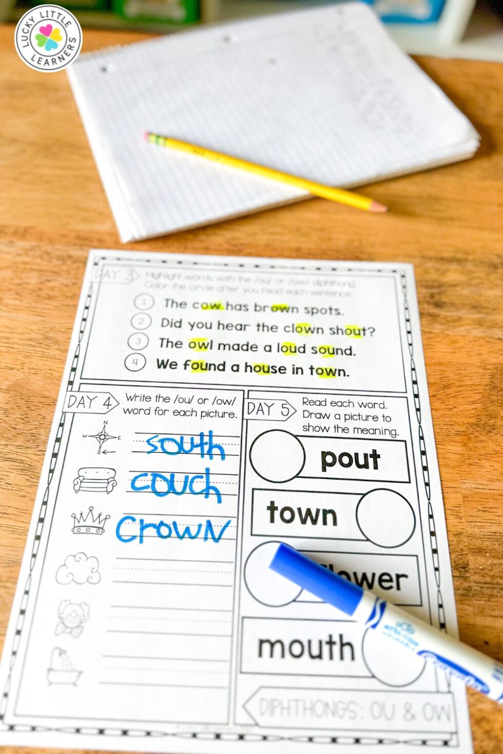 5 Creative Ways to Teach Diphthongs - Lucky Little Learners
