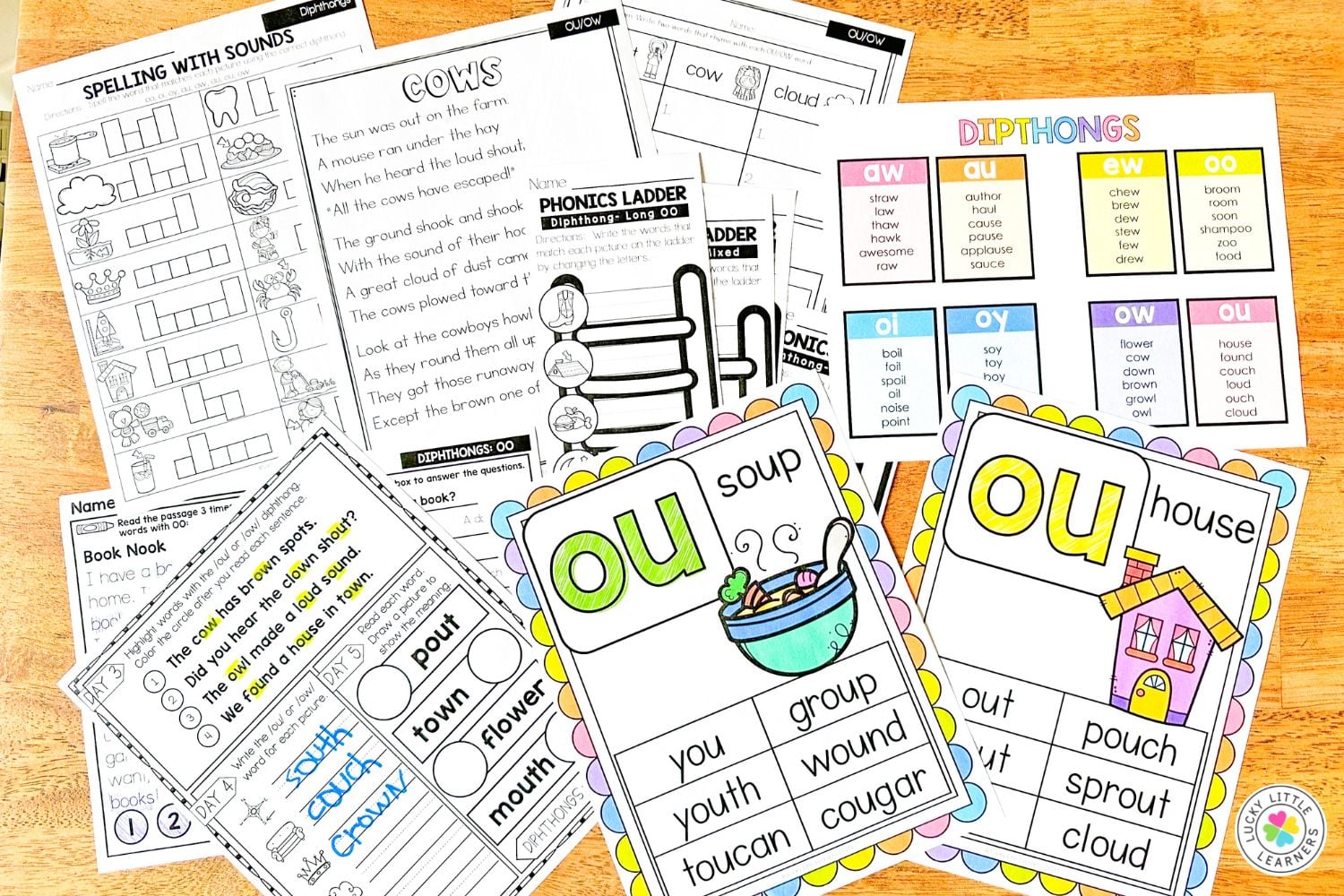 5 Creative Ways to Teach Diphthongs - Lucky Little Learners