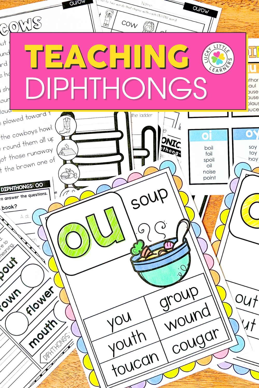 5 Creative Ways to Teach Diphthongs - Lucky Little Learners