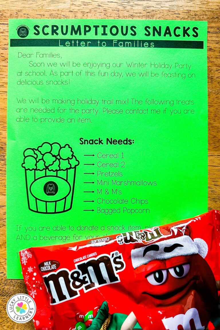 The Complete Winter Holiday Party Plan for 1st and 2nd Grade - Lucky ...