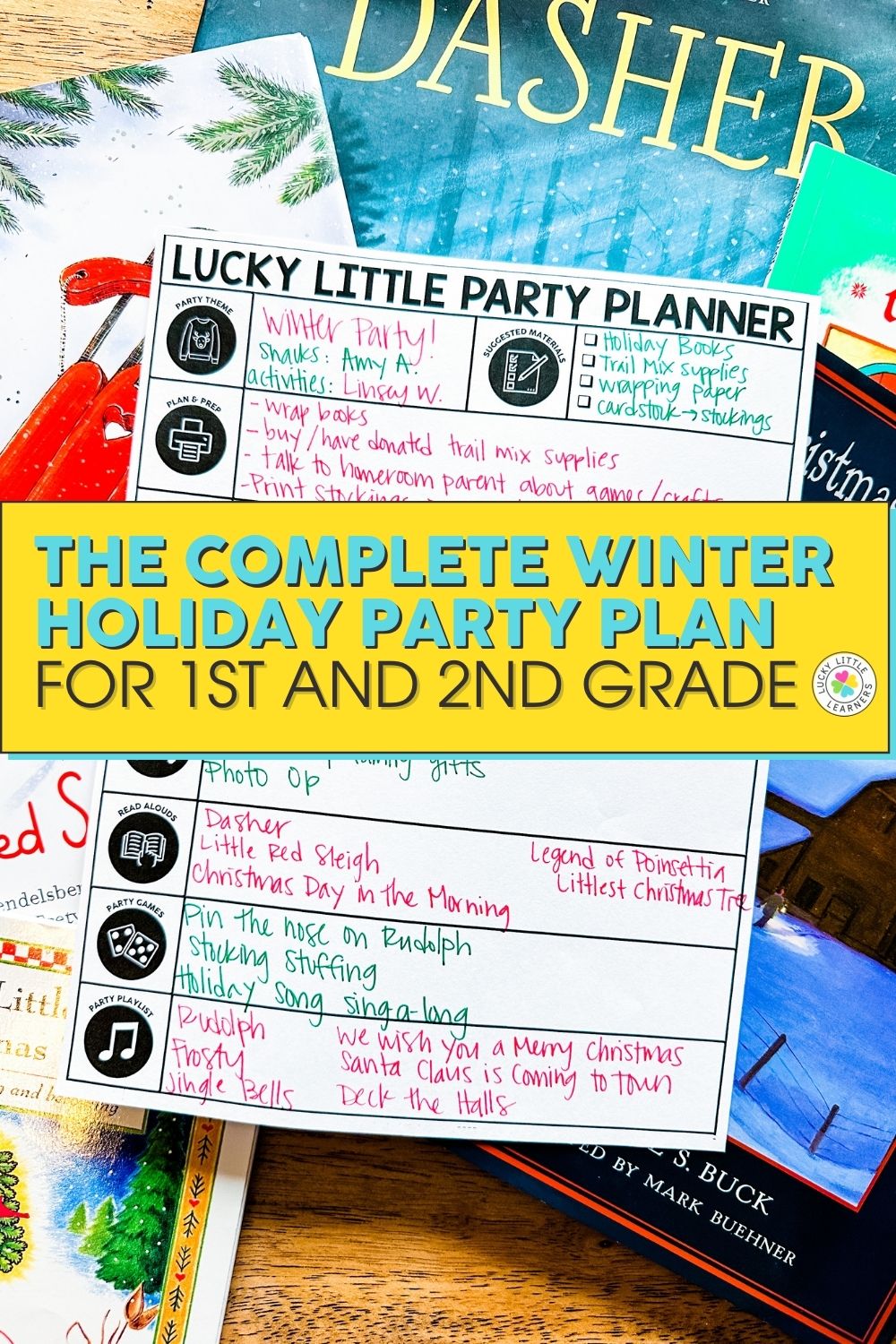 The Complete Winter Holiday Party Plan for 1st and 2nd Grade - Lucky ...