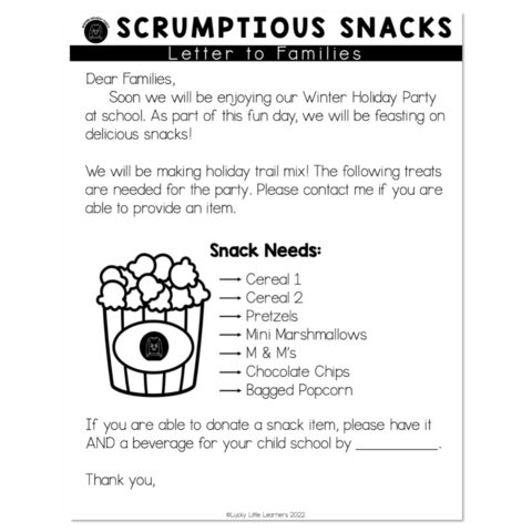 The Complete Winter Holiday Party Plan for 1st and 2nd Grade - Lucky ...