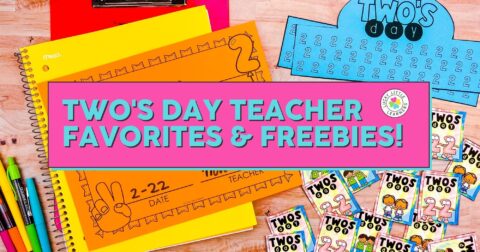 Two's Day Teacher Favorites & Freebies - Lucky Little Learners