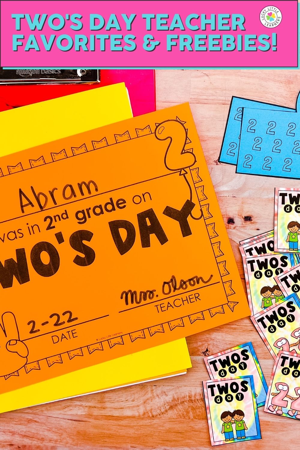 Two's Day Teacher Favorites & Freebies - Lucky Little Learners