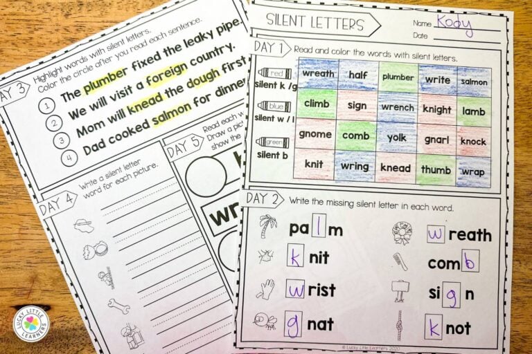 How to Teach Silent Letters - Lucky Little Learners
