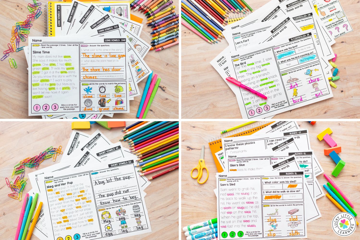 Science of Reading: Easy At Home Phonics Practice - Lucky Little Learners