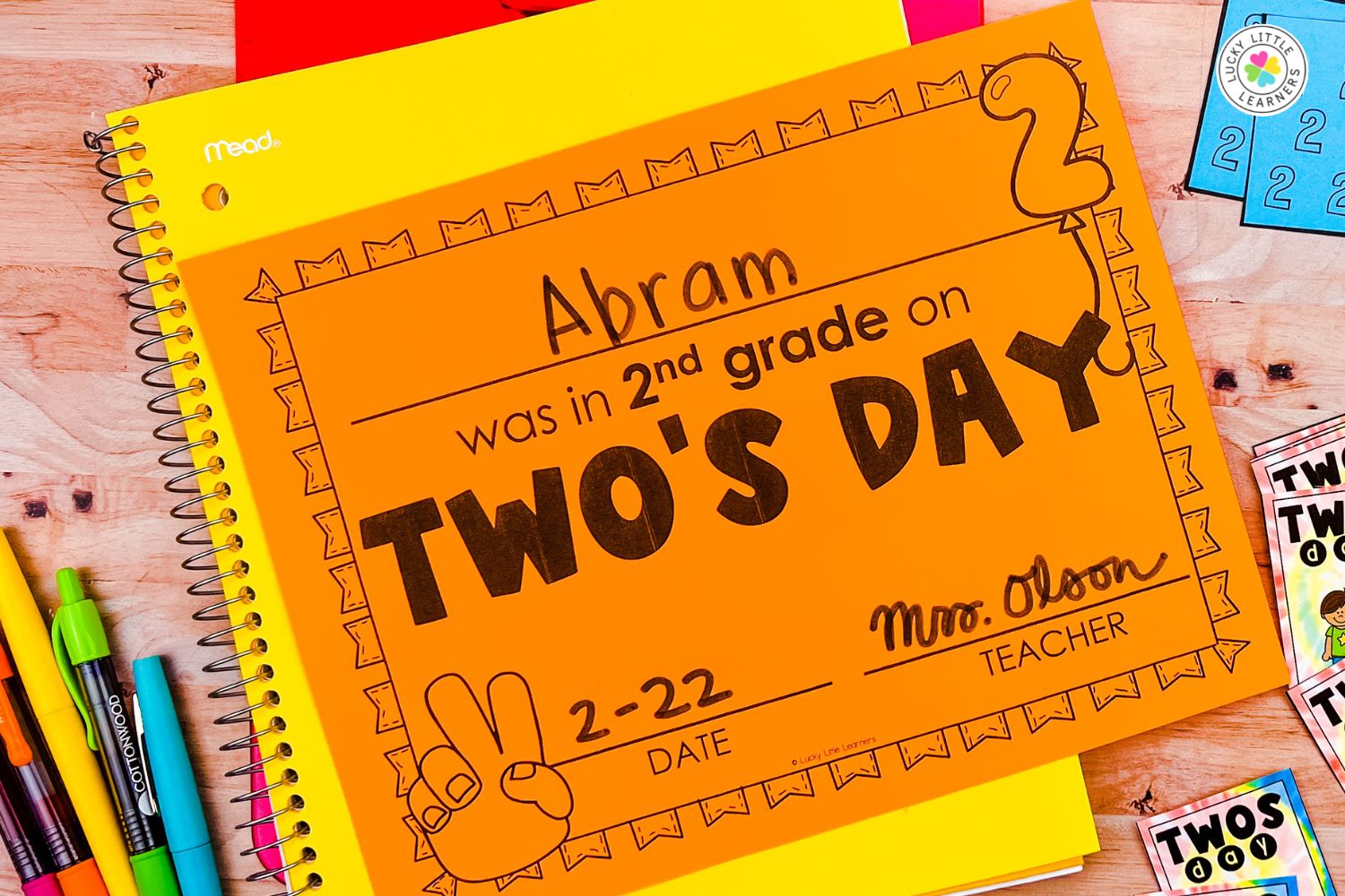 Two's Day Teacher Favorites & Freebies - Lucky Little Learners