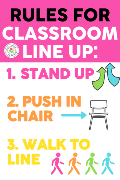 Classroom Procedures: Lining Up & Walking in the Hallway - Lucky Little ...