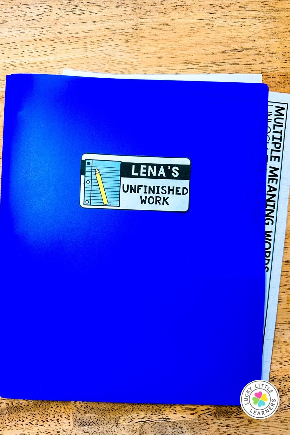 Classroom Procedures: Managing Unfinished Work, Take Home Folders ...