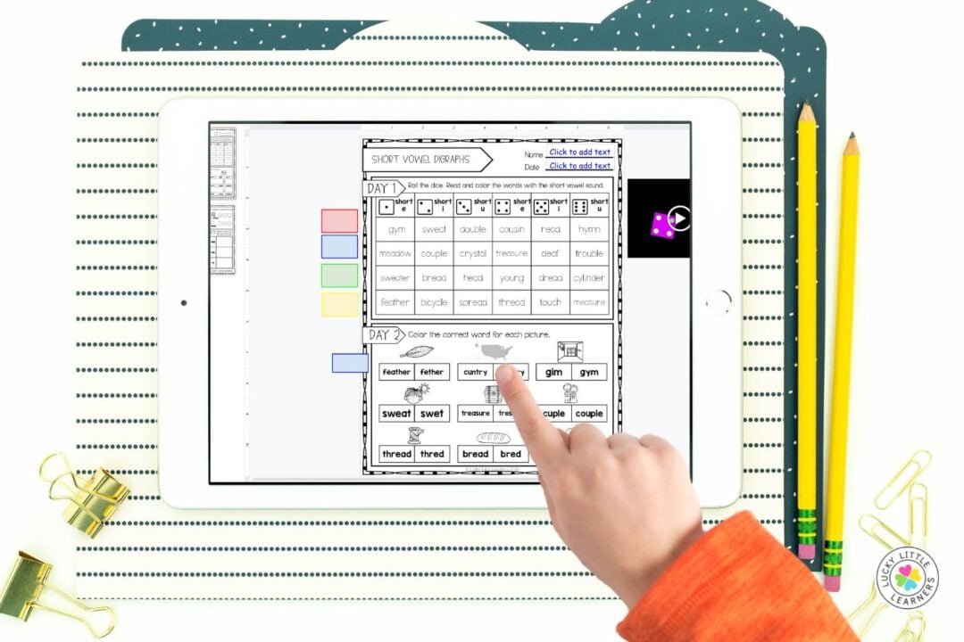 How to Teach Short Vowel Digraphs - Lucky Little Learners