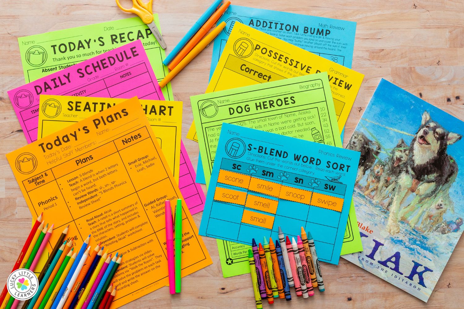 Quick and Easy Emergency Sub Plans - Lucky Little Learners