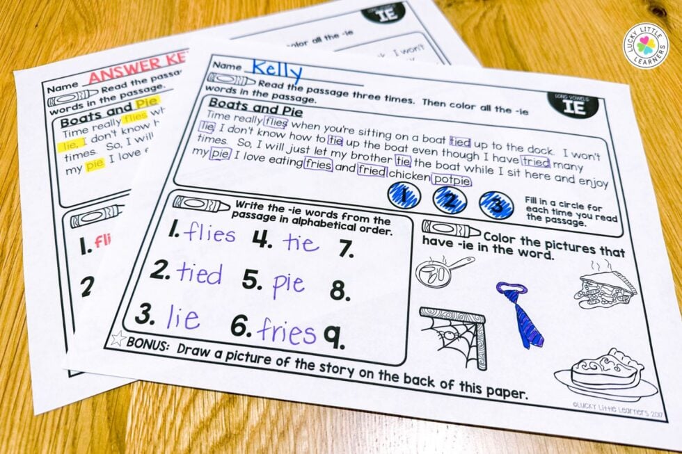 Teaching Long Vowels - Lucky Little Learners