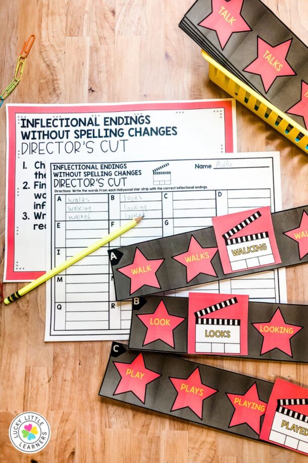Tips for Teaching Inflectional Endings in 2nd Grade - Lucky Little Learners