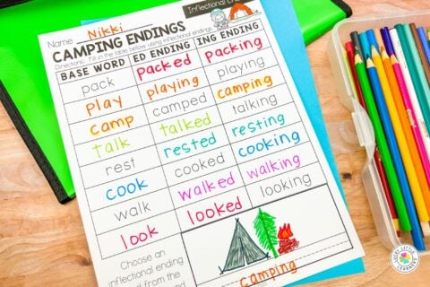 Tips for Teaching Inflectional Endings - Lucky Little Learners