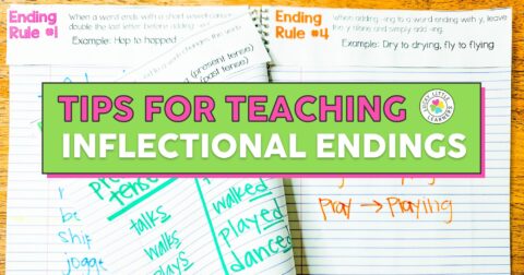 Tips for Teaching Inflectional Endings - Lucky Little Learners