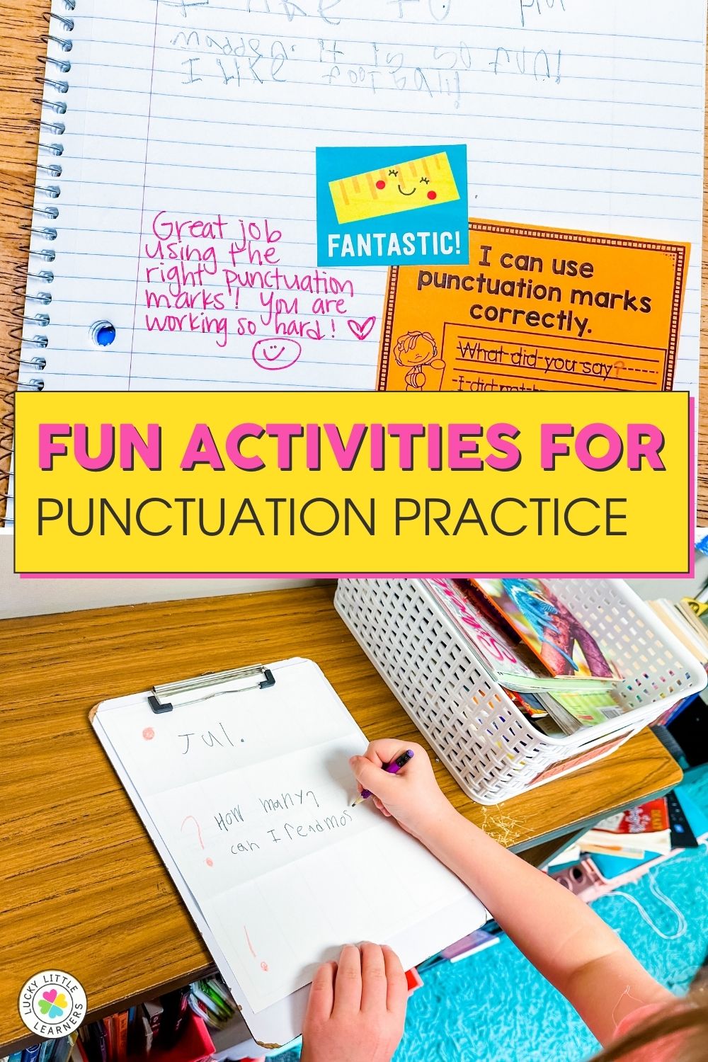 Fun Activities for Punctuation Practice - Lucky Little Learners