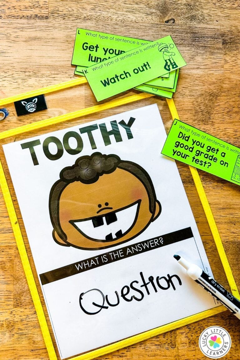 Resources to Help 1st and 2nd Graders Learn the Four Types of Sentences ...