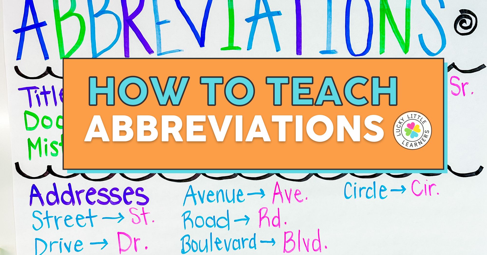 How To Teach Abbreviations Lucky Little Learners How To Teach Abbreviations Lucky Little Learners