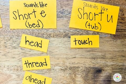 How to Teach Short Vowel Digraphs - Lucky Little Learners