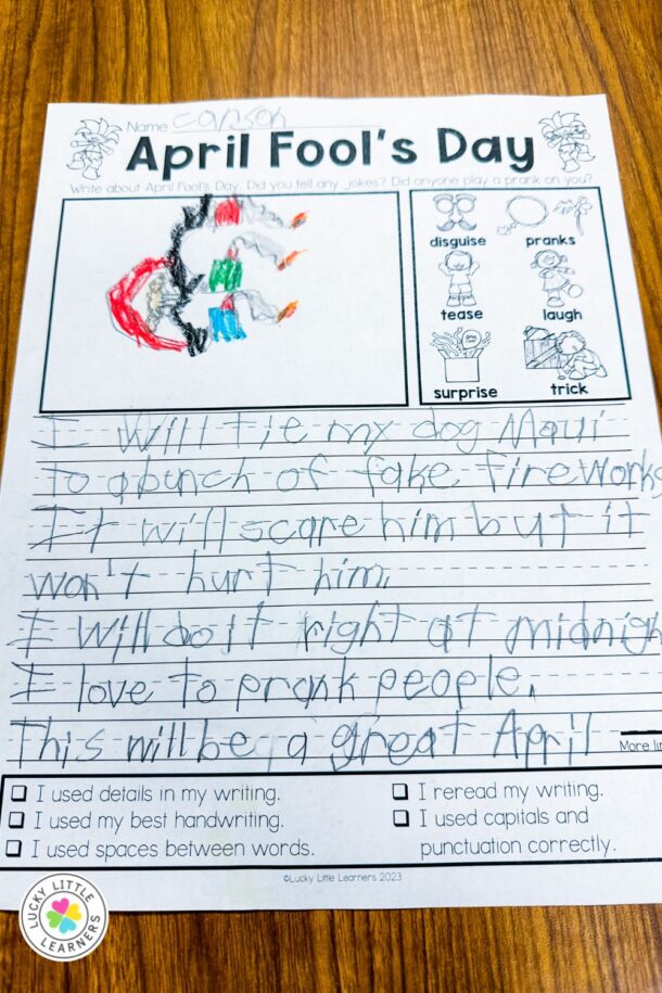 April Fool’s Day Ideas for 2nd Grade - Lucky Little Learners