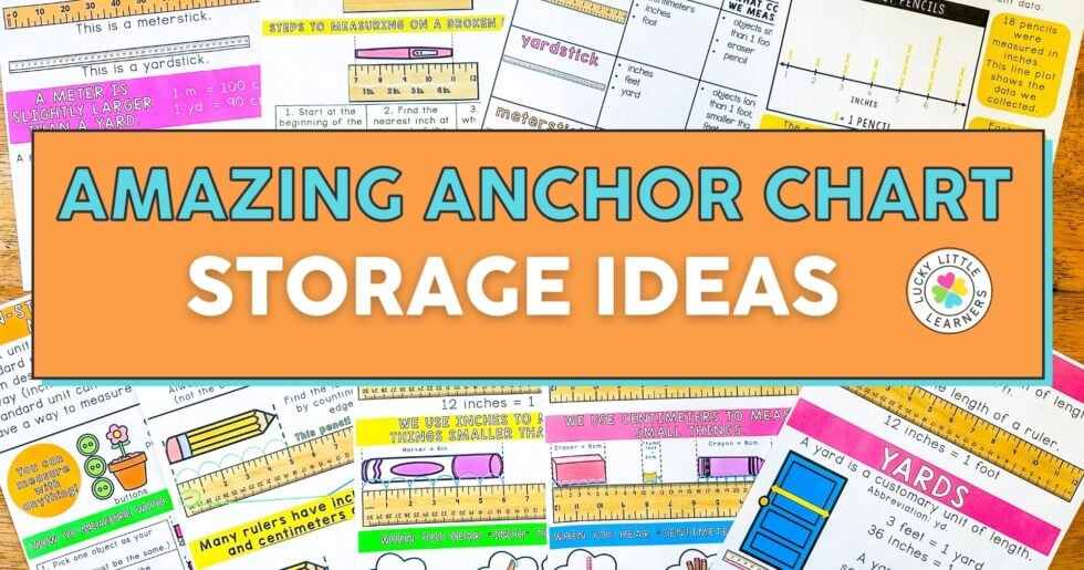 Amazing Ideas for Organizing Anchor Charts - Lucky Little Learners