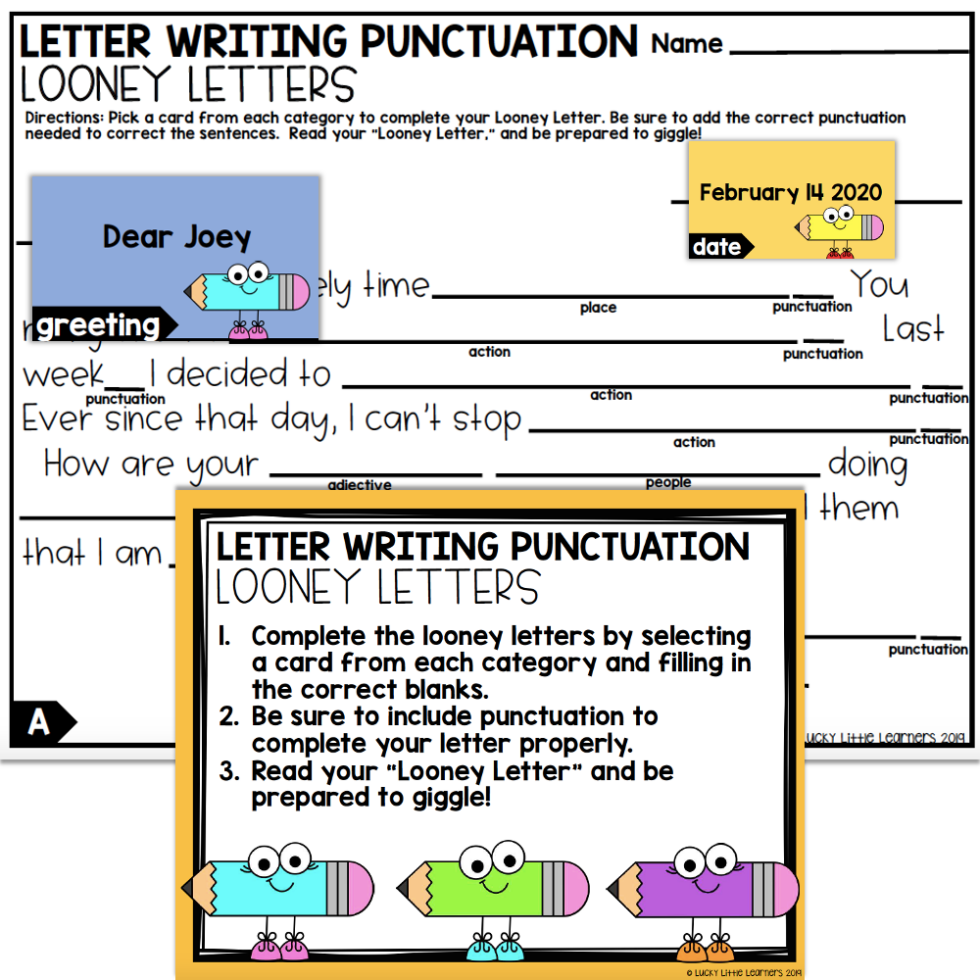 Fun Activities for Punctuation Practice - Lucky Little Learners