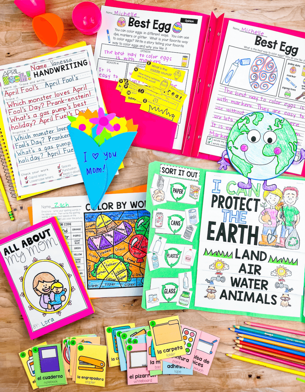 Easy Mother's Day Books to Make at School - Lucky Little Learners