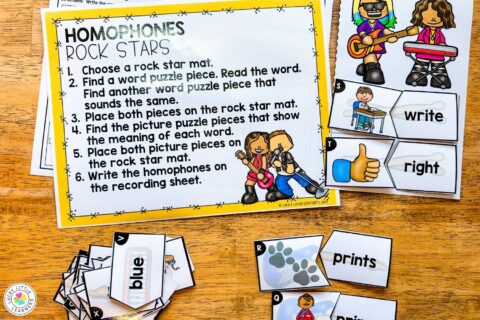 Homophone How-To for 2nd Grade - Lucky Little Learners