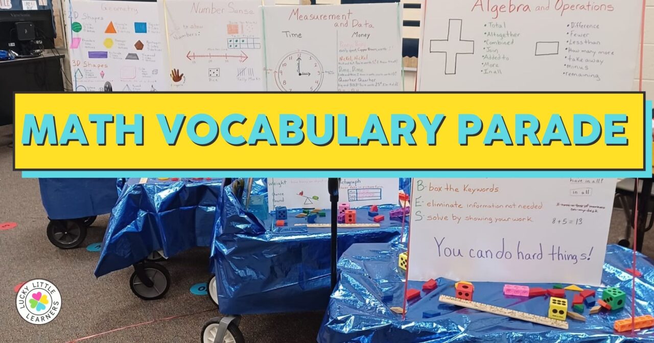 Math Vocabulary Parade - Lucky Little Learners