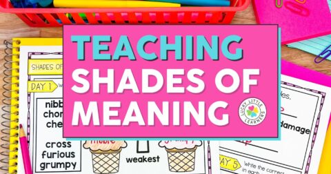 Teaching Shades of Meaning - Lucky Little Learners