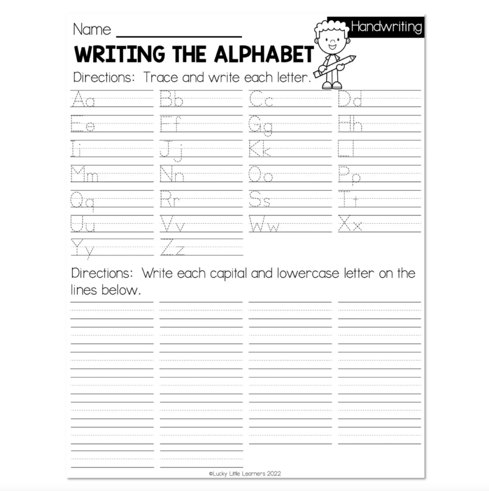 Routines and Resources for 1st Grade Handwriting - Lucky Little Learners