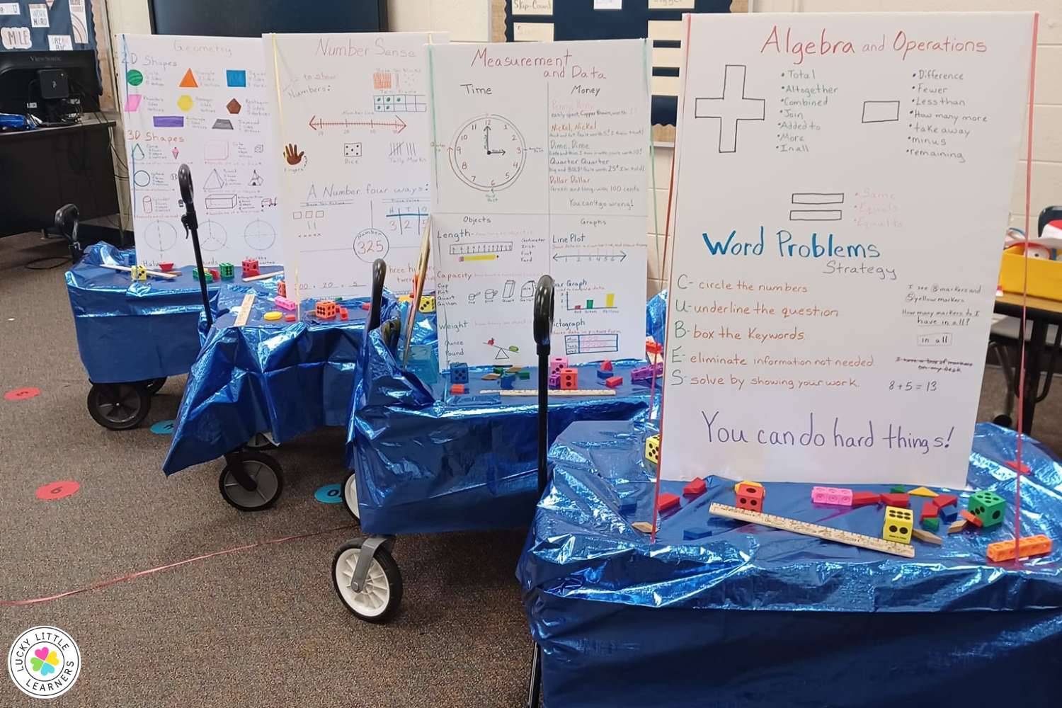 Math Vocabulary Parade - Lucky Little Learners