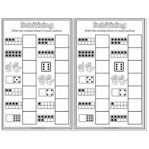 How to Teach Subitizing in 1st Grade - Lucky Little Learners