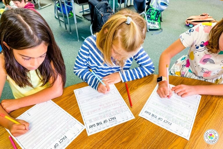 Routines and Resources for 1st Grade Handwriting - Lucky Little Learners