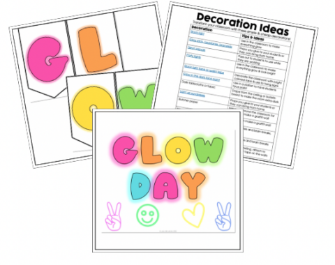 Glow Day Classroom Transformation - Lucky Little Learners