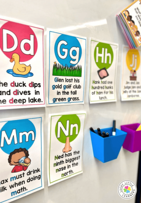 Beginning Consonants Review for 1st Grade - Lucky Little Learners