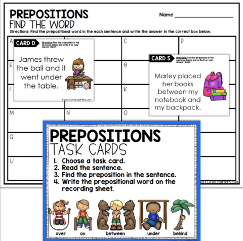 Teaching Prepositions and Prepositional Phrases - Lucky Little Learners