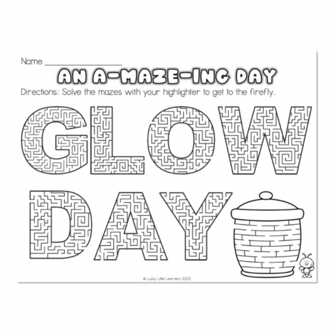 Glow Day Classroom Transformation - Lucky Little Learners