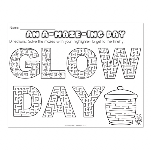 Glow Day Classroom Transformation - Lucky Little Learners
