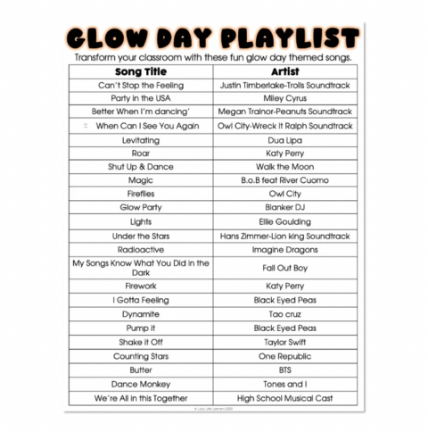 Glow Day Classroom Transformation - Lucky Little Learners