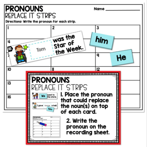 Teaching Pronouns in 2nd Grade - Lucky Little Learners