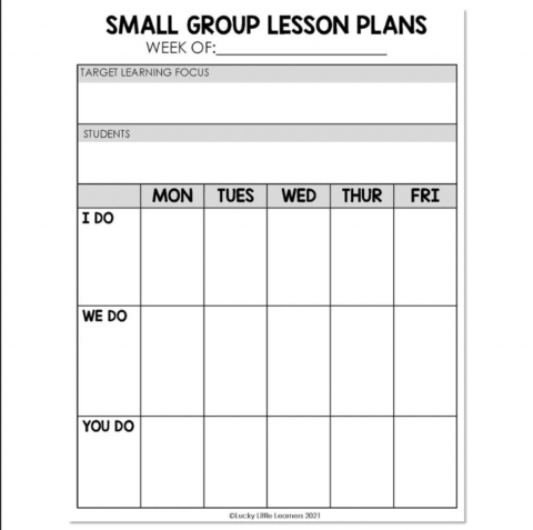 Science of Reading: Sample Literacy Block Schedule - Lucky Little Learners
