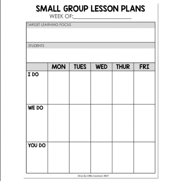 Science of Reading: Sample Literacy Block Schedule - Lucky Little Learners