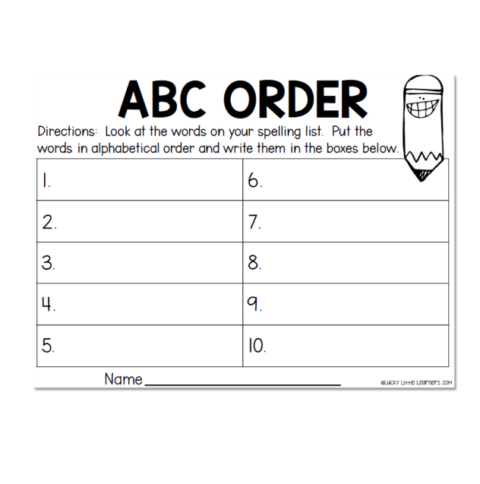 ABC Order: An Important Skill for 2nd Grade - Lucky Little Learners