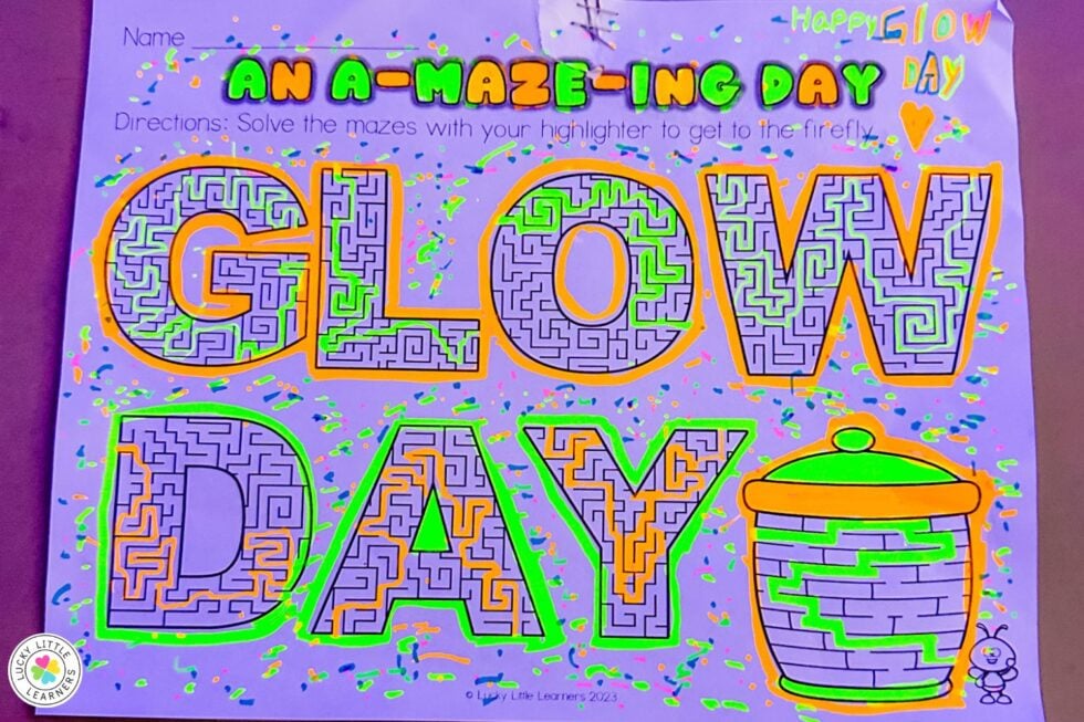 Glow Day Classroom Transformation - Lucky Little Learners