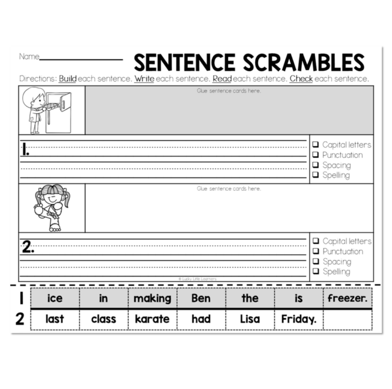 6 Ways to Get Students to Write Complete Sentences - Lucky Little Learners