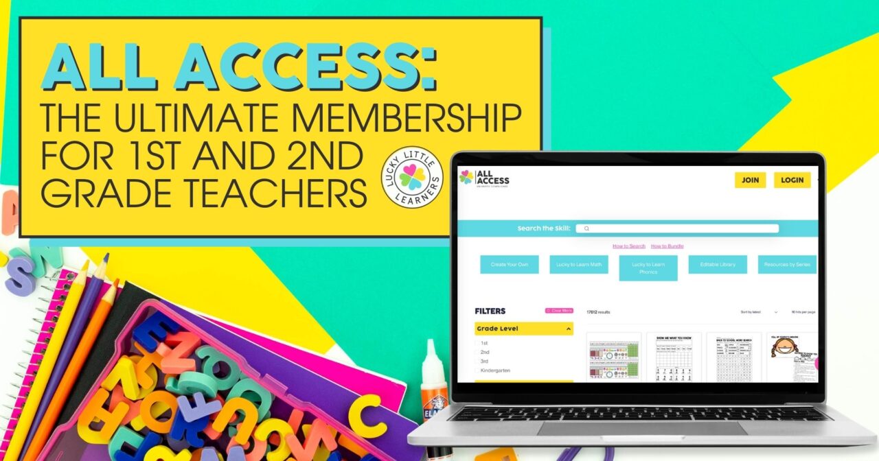 All Access: The Ultimate Teacher Membership for K-2 Grade Teachers ...